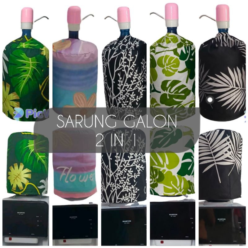 Jual SARUNG / COVER GALON DISPENSER ATAU GALON POMPA MURAH CANTIK ...