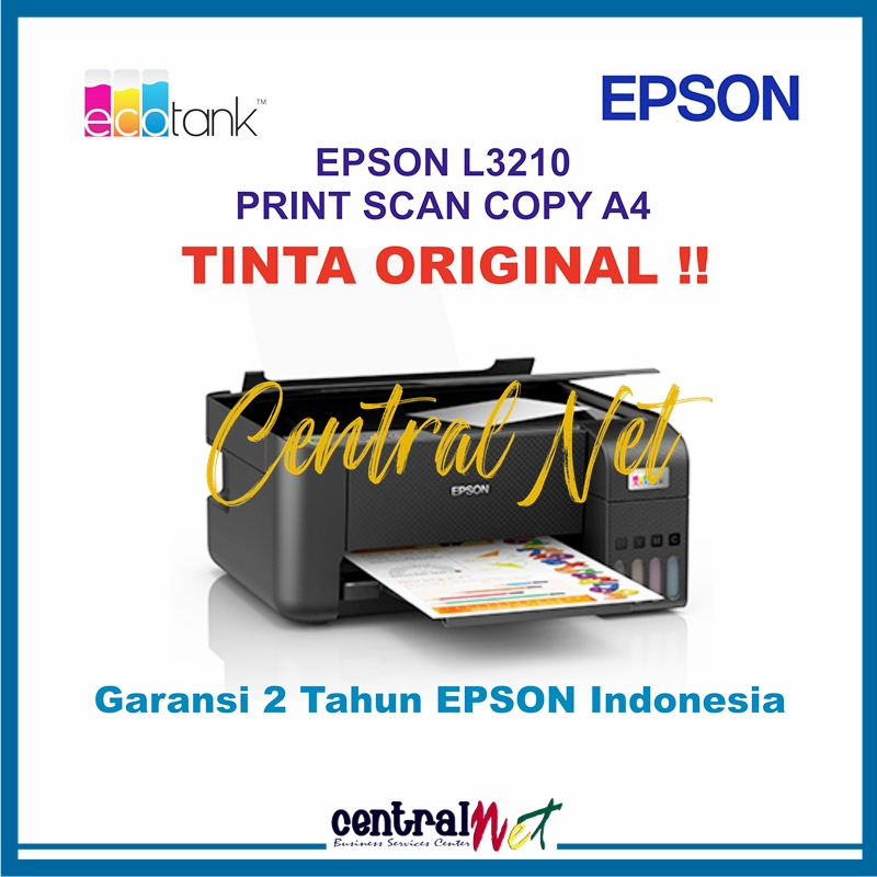 Jual Printer EPSON EcoTank L3210 All-in-One Print Scan Copy Tinta Original | Shopee Indonesia