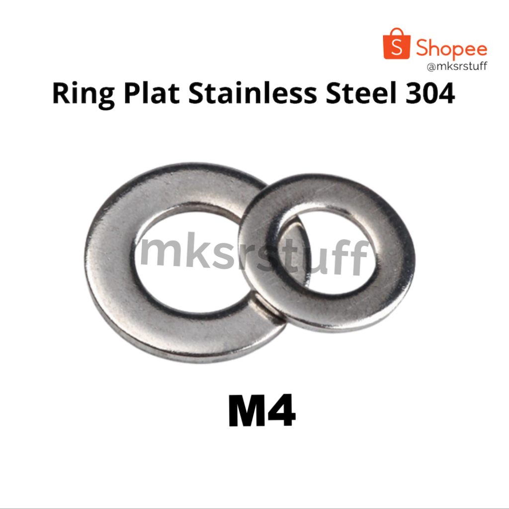 Jual (100pcs) Ring Plat M4*9*0.8 - SS304 | Shopee Indonesia