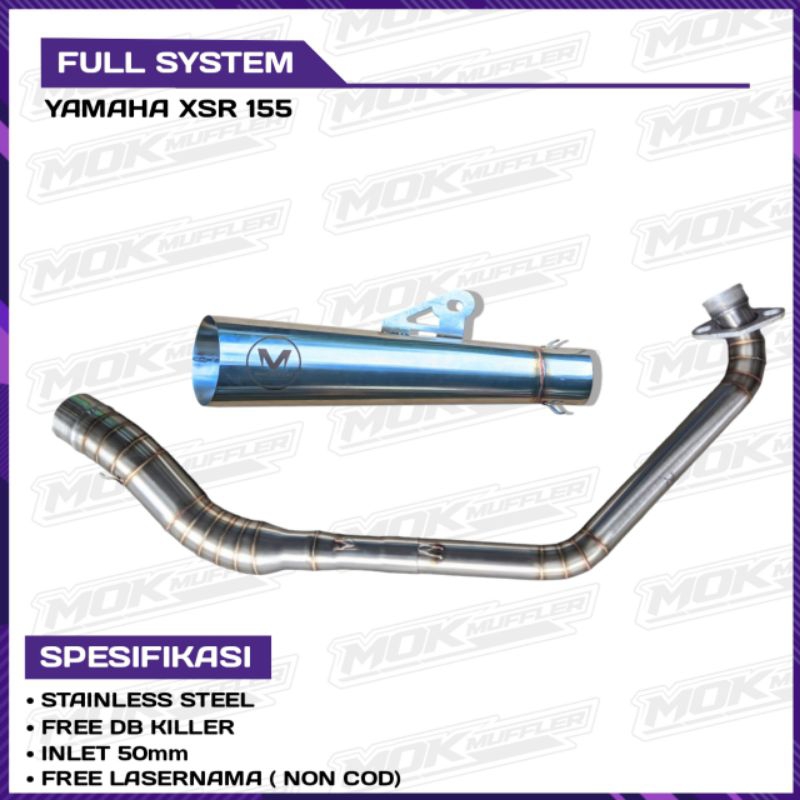 Jual Knalpot Yamaha XSR 155 Full System Type Free Flow | Shopee Indonesia