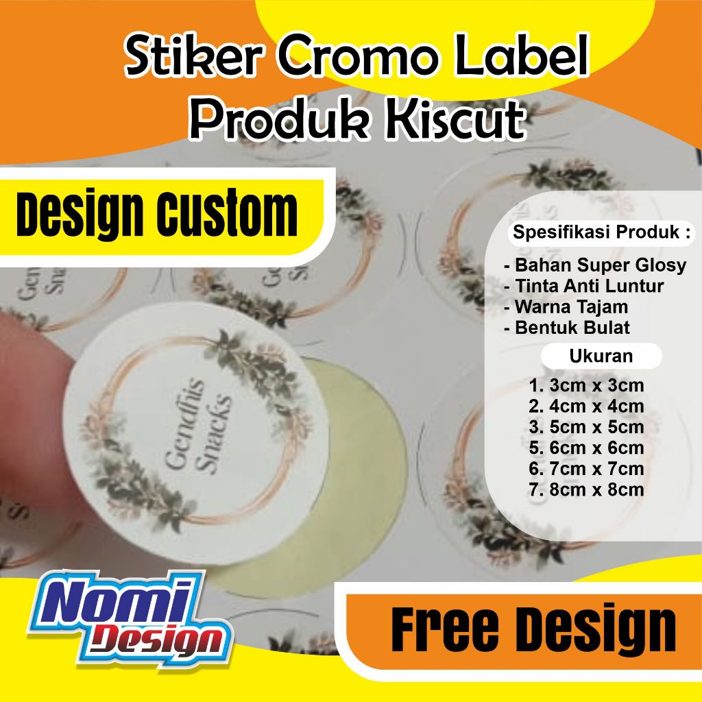 Jual STIKER LABEL PRODUK BENTUK BULAT, STICKER ANTI LUNTUR, STIKER ...