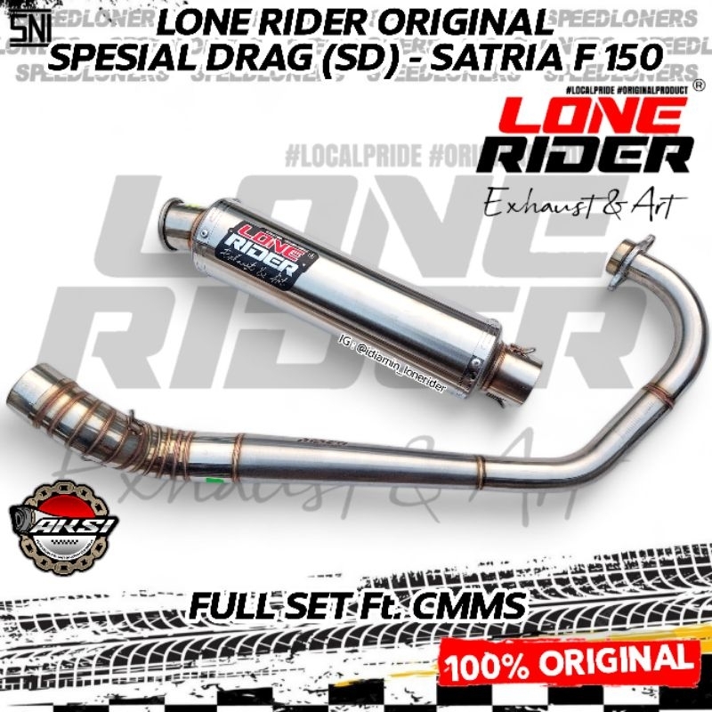 Jual LONE RIDER ORIGINAL Knalpot LR Satria Fu 150 Spesial Drag SD Full System | Shopee Indonesia