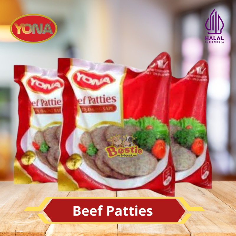 Jual Yona Beef Patties - Beef Isi Burger - Beef Isi Kebab | Shopee ...