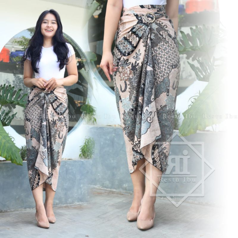 Jual rock lilit batik bawahan kebaya modern/rock lilit/rock lilit batik ...