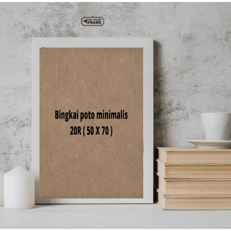 Jual Bingkai Foto Mininalis 20R ( 50x70 ) + Plastik Mika TANPA KACA ...