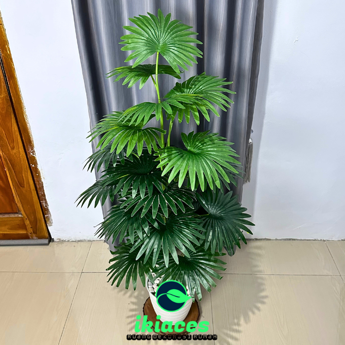 Jual DAUN PAKIS JUMBO ARTIFISIAL DAUN PALEM KIPAS BUNGA SUDUT RUMAH ...