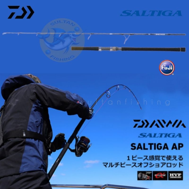 Jual Joran DAIWA SALTIGA AIR PORTABLE J58S-4 | Spinning Jigging Rod | Shopee Indonesia