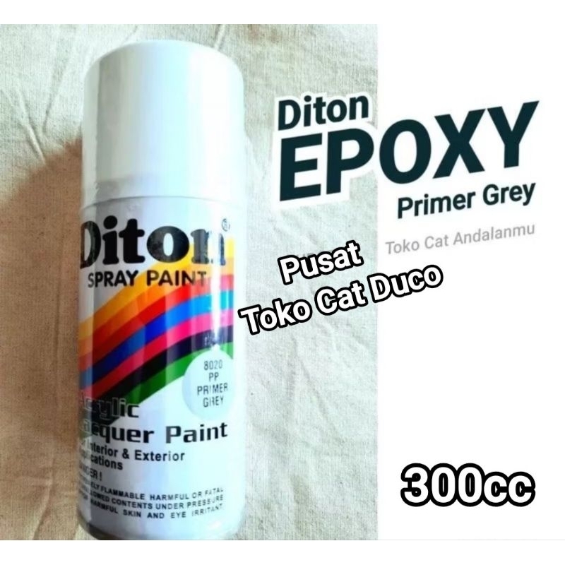 Jual Cat Pylox Diton 8020 PP Primer Grey 300cc Epoxy Abu abu poxy ...