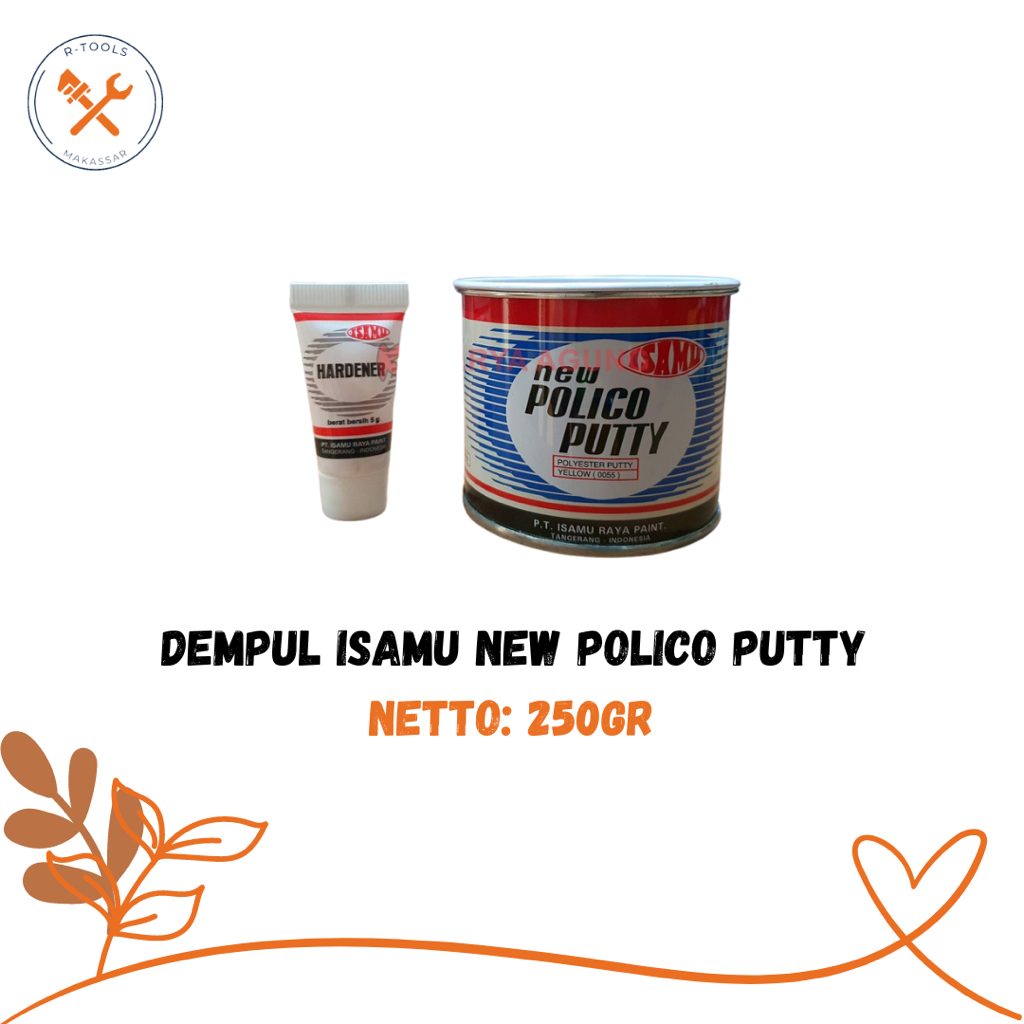 Jual Dempul ISAMU New Polico Putty 250gr | Shopee Indonesia