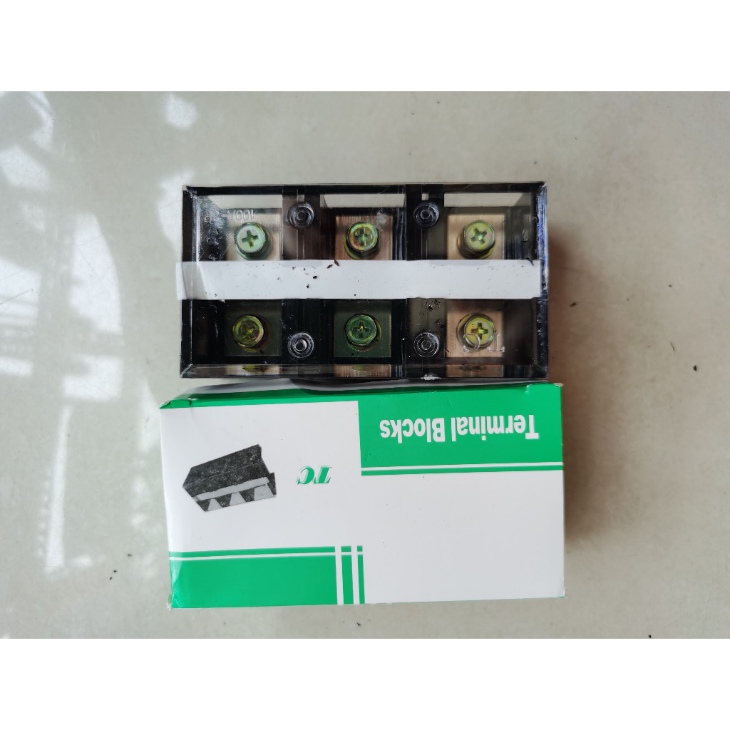 Jual Terminal Block 100A 3P - Terminal Block Kaca TC-1003 | Shopee Indonesia