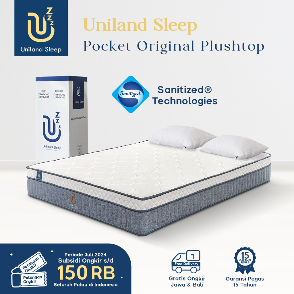 Jual Uniland Sleep Kasur Pocket Original Plushtop 27cm | Shopee Indonesia