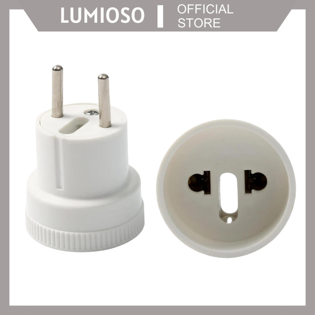 Jual Travel Adapter US China to EU Converter Colokan Indo Putih Tipe A ...