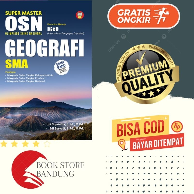 Jual BUKU Super Master OSN Geografi SMA EDISI TERBARU Upi Supriatna, Edi Suryadi | Shopee Indonesia