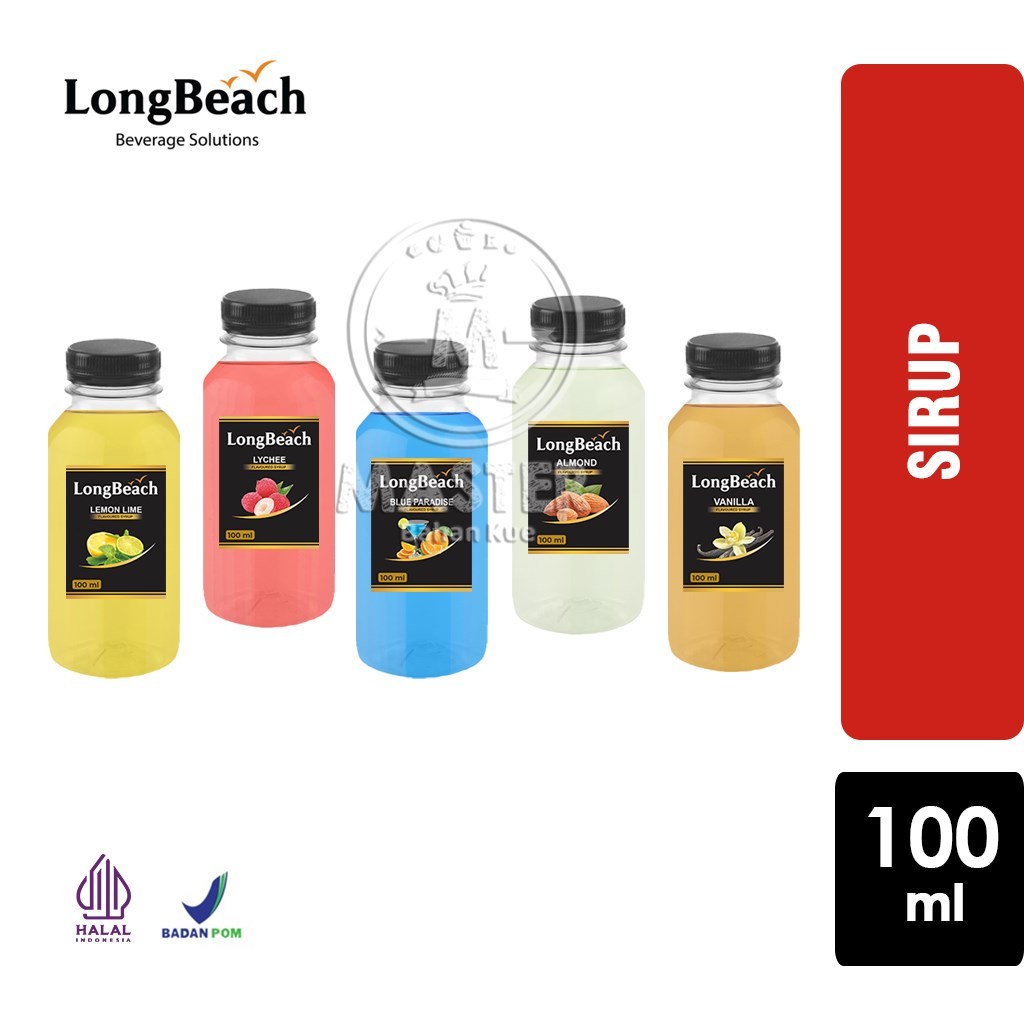 Jual Sirup Longbeach Sample Syrup 100ml Repack All Varian [1 pcs ...