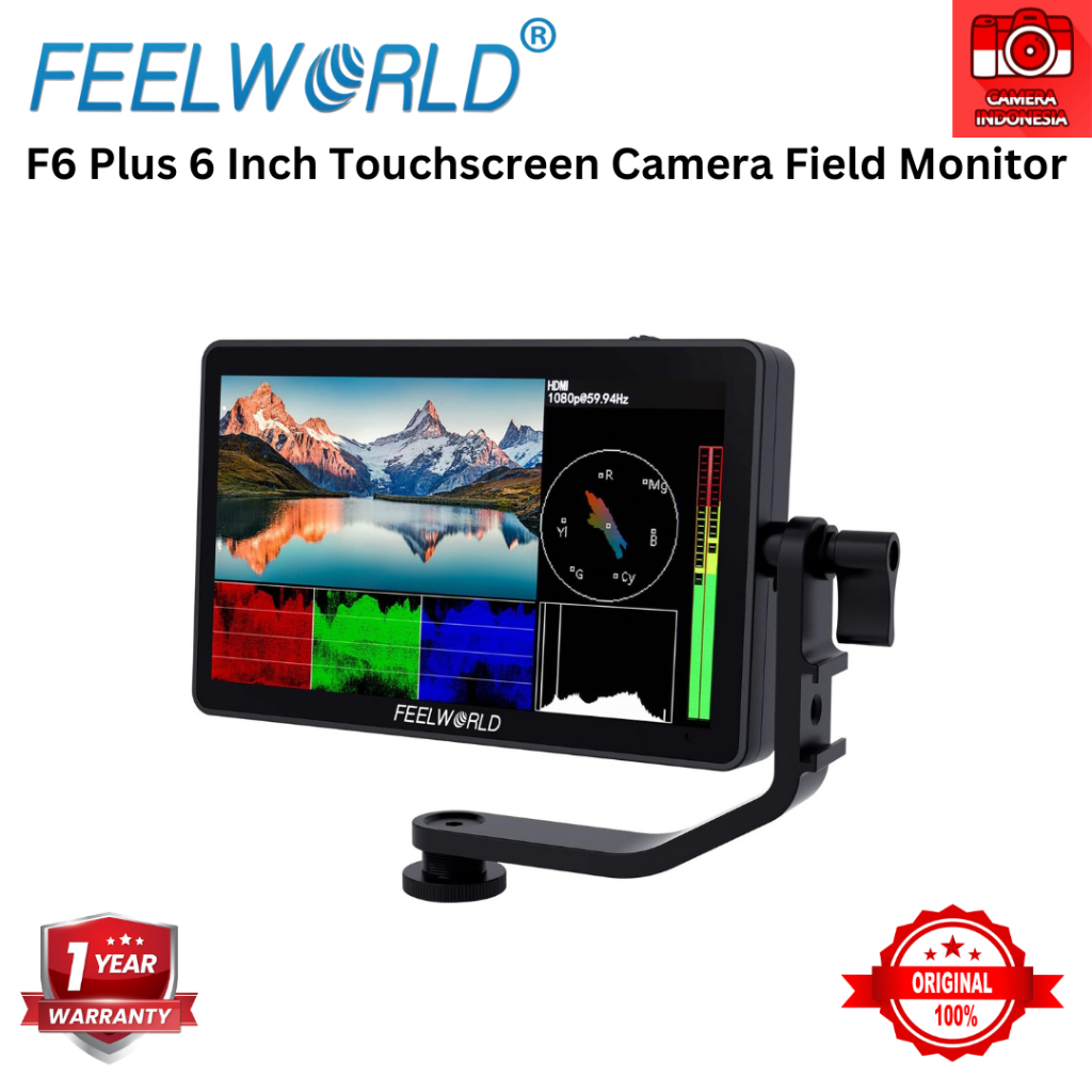 Jual Feelworld F6 Plus 6 Inch Touch Screen Camera Field Monitor Full HD ...