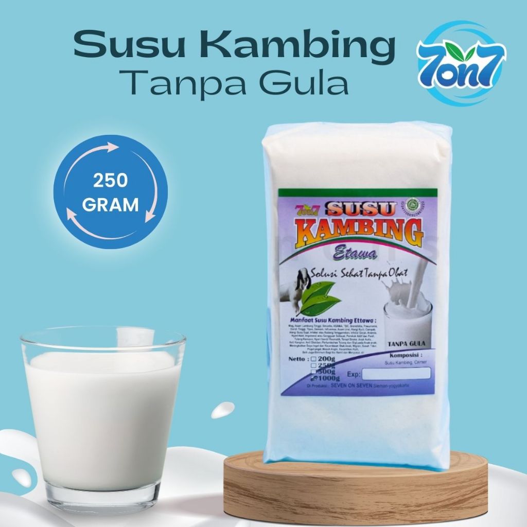 Jual Susu Kambing Etawa Bubuk Tanpa Gula 7On7 - Susu Diabetes BPOM ...