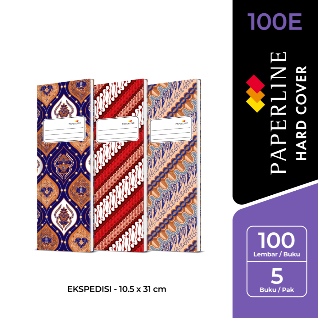 Jual Paperline Hard Cover Book 310 x 105mm Expedisi PPL HC 100 E ...