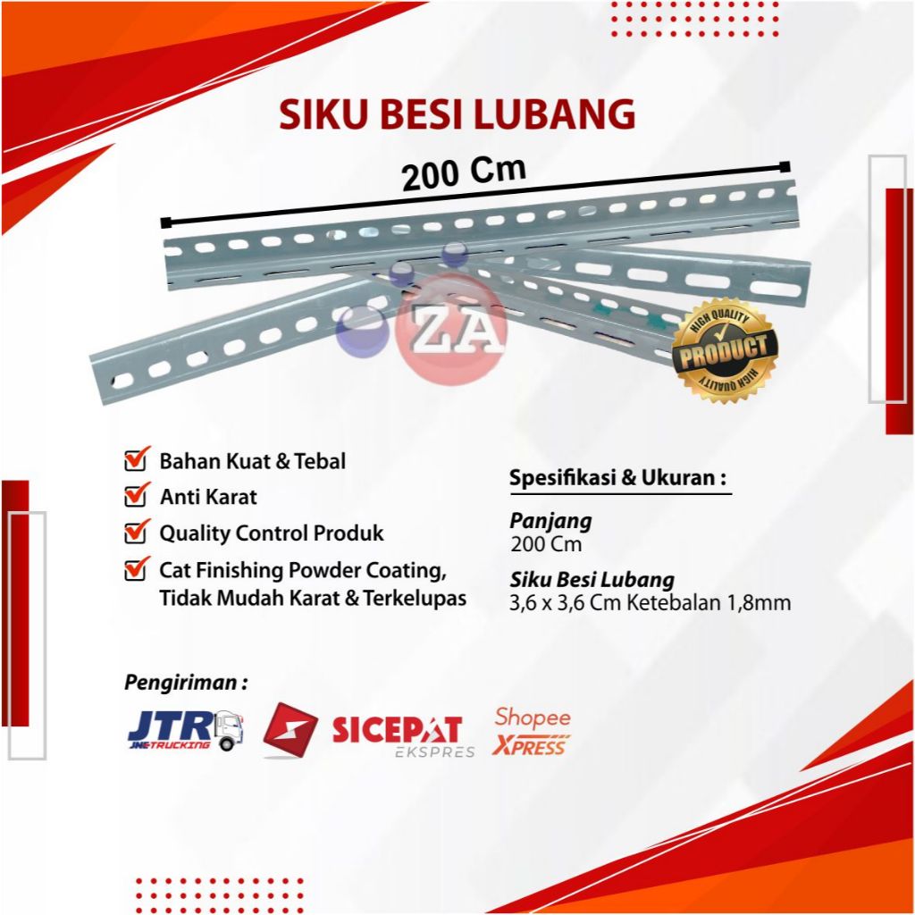 Jual Tiang Besi Siku Lubang 200cm | Shopee Indonesia