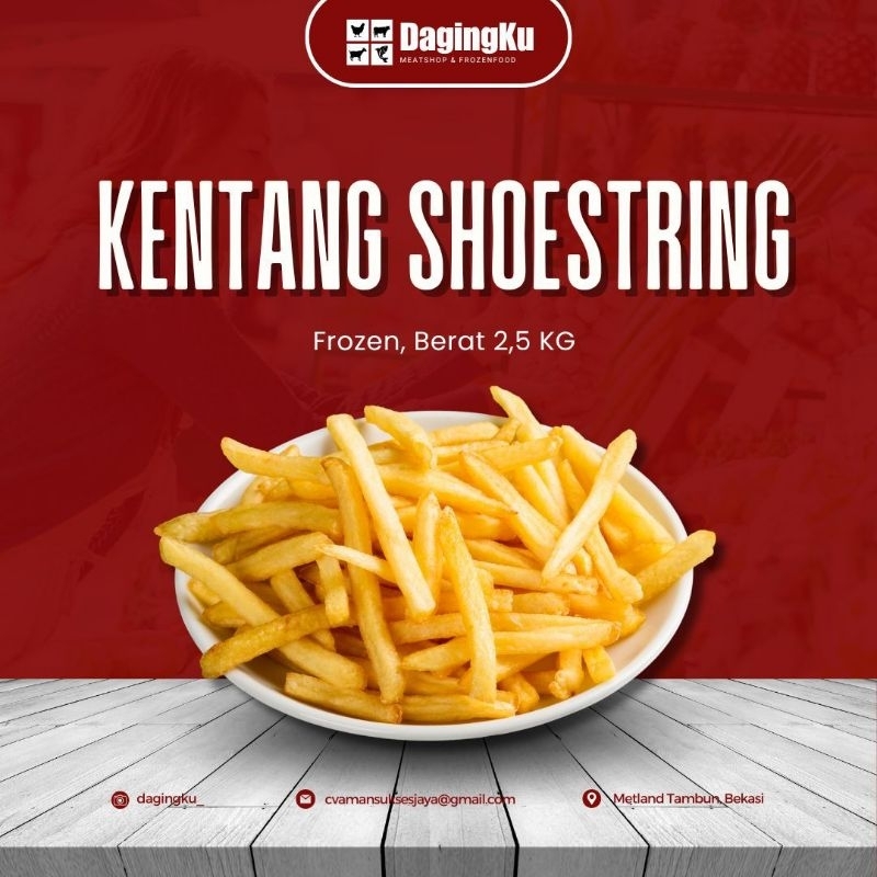 Jual Kentang Shoestring 2.5Kg/Kentang Goreng Kfc 2.5Kg /Kentang Crispy ...