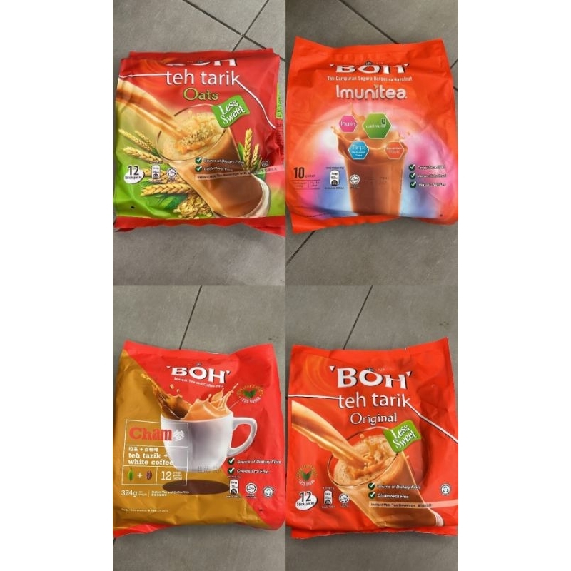 Jual Teh BOH Teh tarik Oats / Original / Cham / Imunitea / Greentea ...