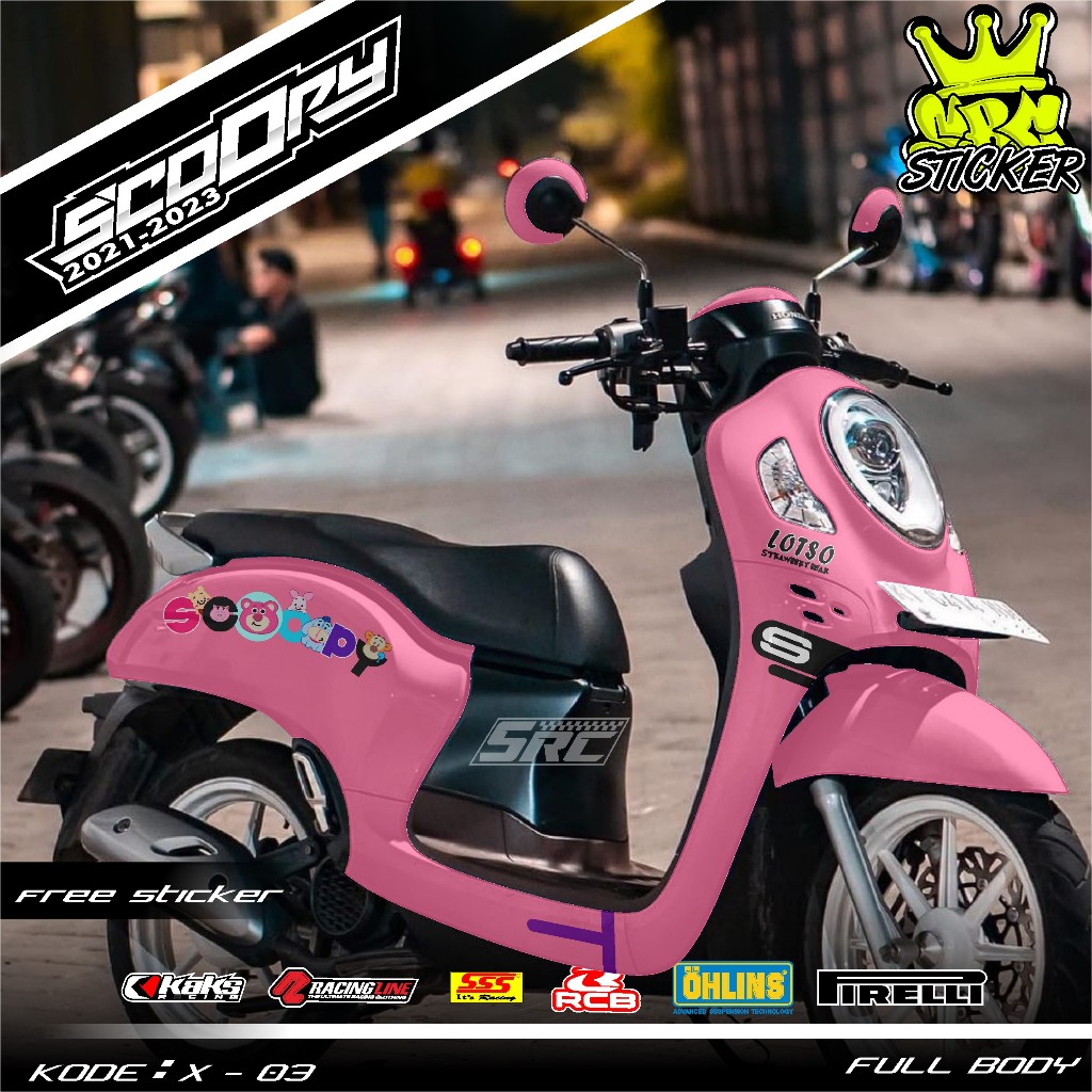 Jual COD Sticker Decal Full Body Motor Honda Scoopy 2020 2021 2022 2023 2024 Sticker Full Body ...