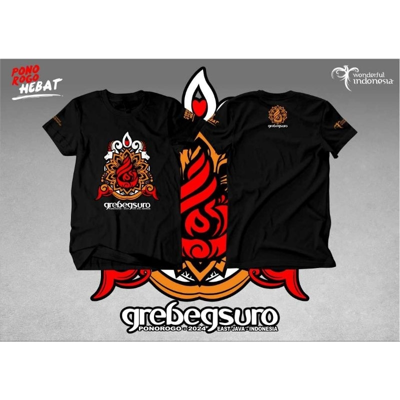Jual Tshrit Baju kaos grebeg suro 2024 WONDERFUL INDONESIA Kaos ...