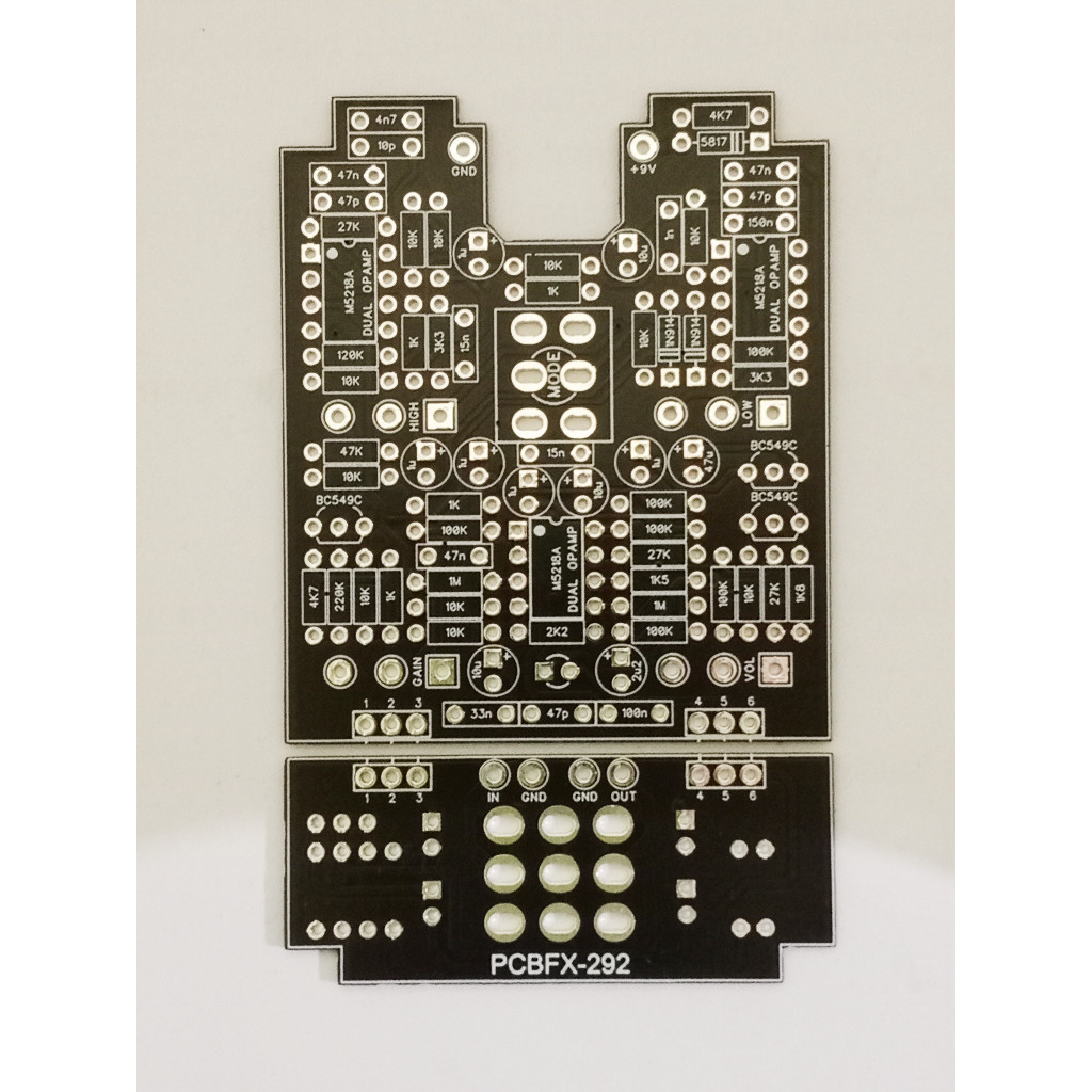 Jual T-Audio PCBFX-292 Based on Boss FZ-2 FZ2 Hyper Fuzz Guitar Effect ...