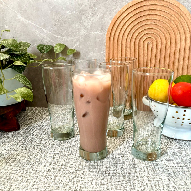 Jual Gelas Kaca Resto Cafe Gelas Jus Minuman Coklat 300ml | Shopee ...