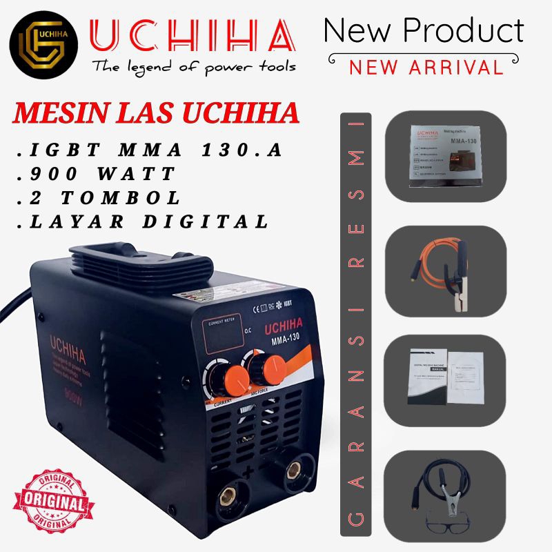 Jual Mesin Las UCHIHA Inverter MMA 160 IGBT 1300 watt / Mesin las / Mesin trafo las / welding ...