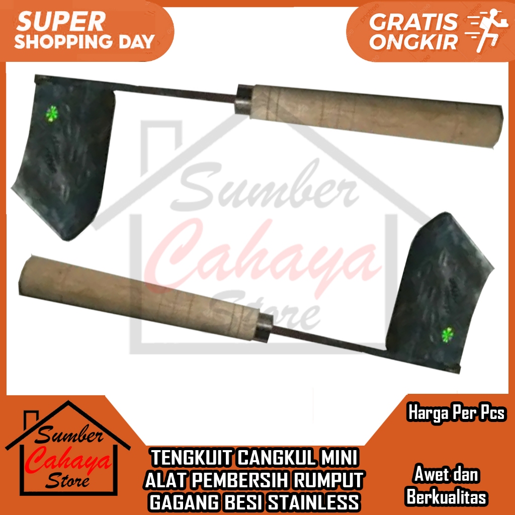 Jual Tengkuit Cangkul Mini Alat Pembersih Rumput Gagang Kayu Peralatan ...