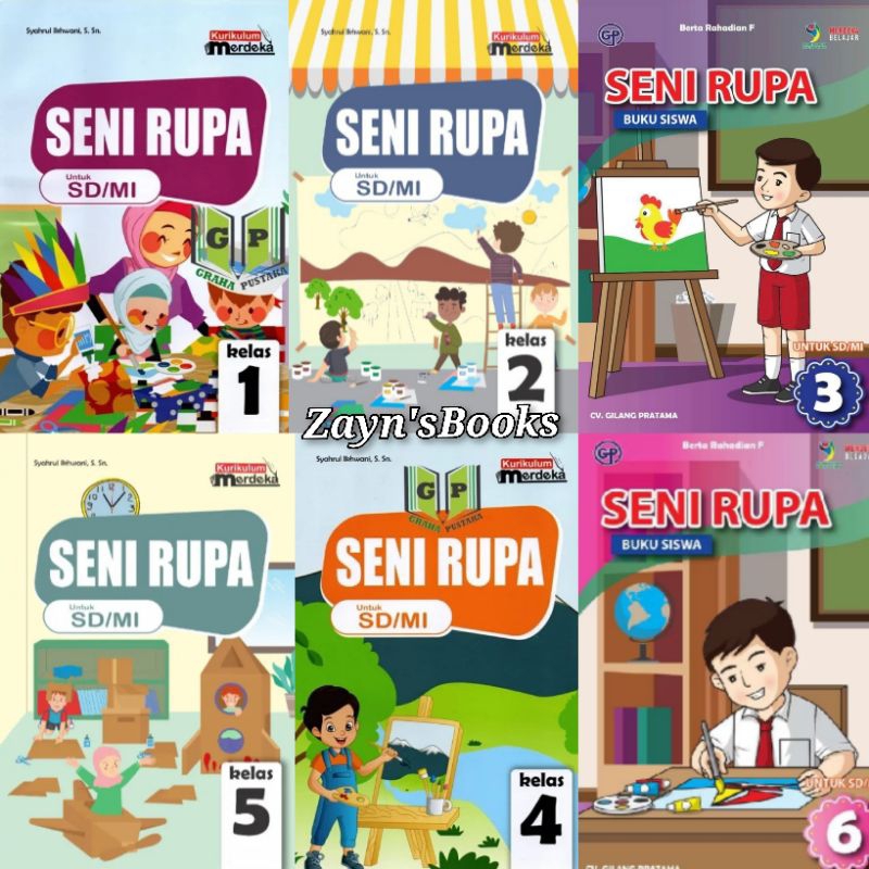 Jual Buku Pelajaran Seni Rupa Kelas 1 2 3 4 5 6 SD Kurikulum Merdeka ...