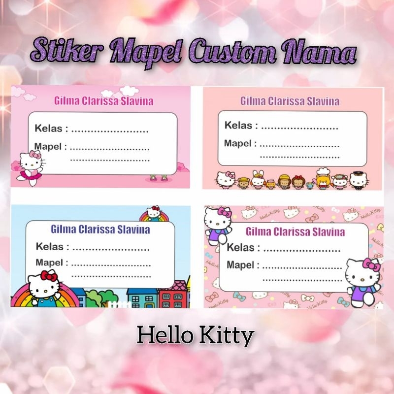 Jual Stiker Mapel Custom Nama isi 20 Stiker | Satu Hari Jadi | Shopee ...