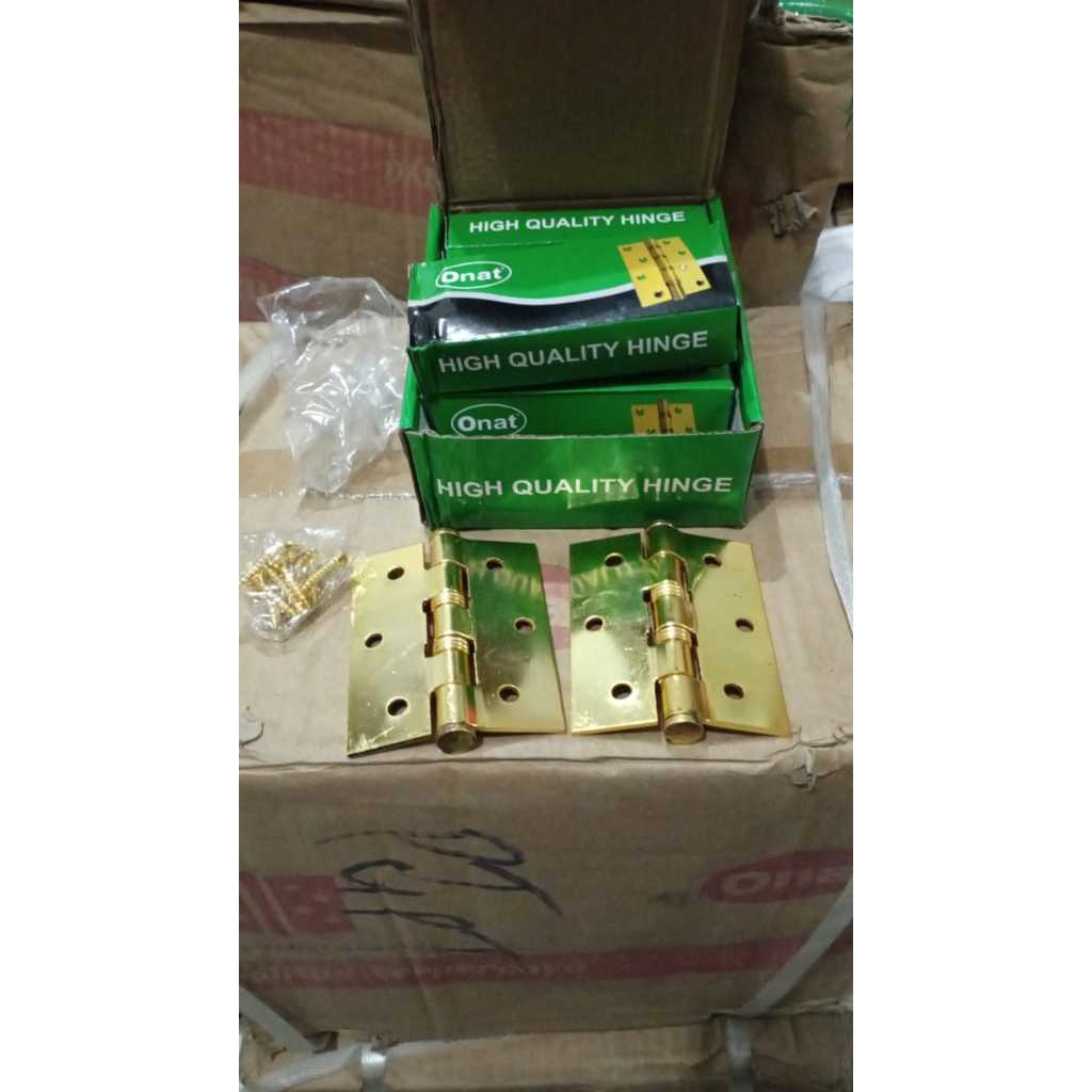 Jual Engsel Pintu Jendela Tebal 3" 4" / Engsel Pintu Tebal Kuning Putih ...