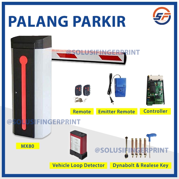 Jual Palang Parkir Mx80 Barrier Gate Mx 80 + Vld Vehicle Loop Detector 