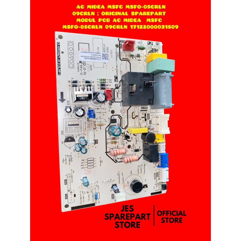 Jual AC MIDEA MSFC MSFO-05CRLN 09CRLN ; ORIGINAL SPAREPART MODUL PCB AC ...