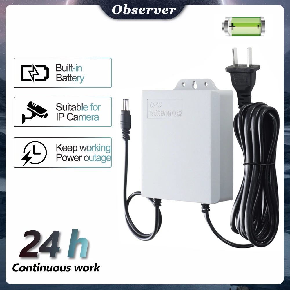 Jual 12V-2A Sumber Daya Tak Terputus UPS Kehidupan Baterai Kamera ...