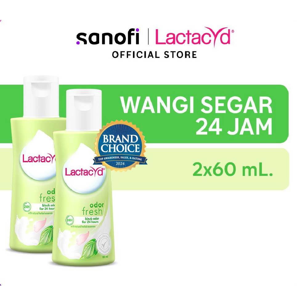 Jual Lactacyd Odor Fresh Feminine Wash 2x60mL - Pembersih Kewanitaan untuk Bebas Bau Tak Sedap ...