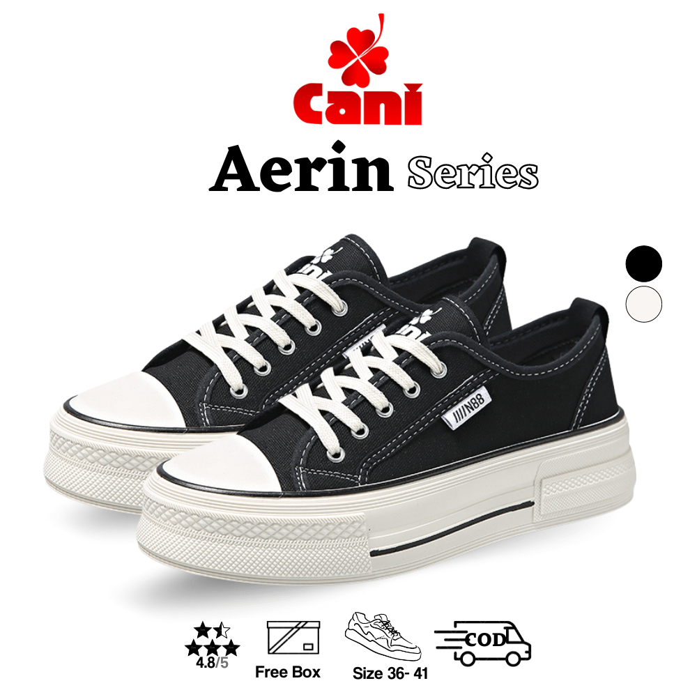 Jual Cani "Free Box" (Size 36 - 41) Aerin Sepatu Wanita Kanvas Bertali ...