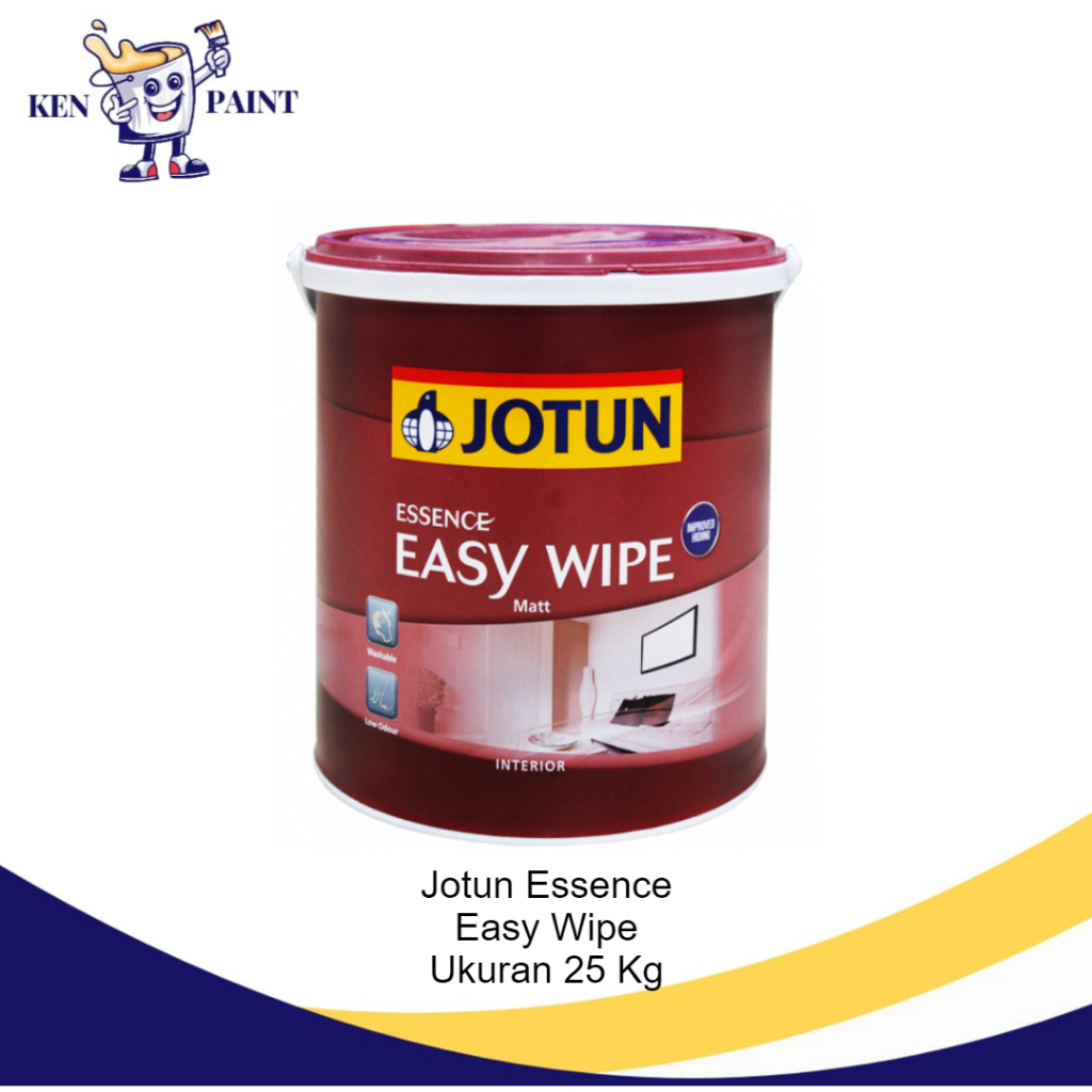 Jual JOTUN EASY WIPE Cat Tembok Interior Mudah Di Bersihkan - 25Kg ...