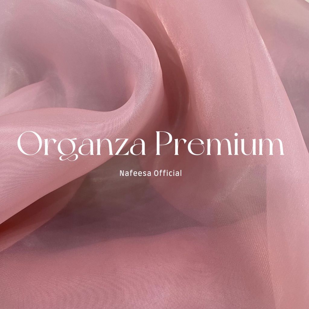 Jual Bahan Kain Organza Polos Premium Silk Kain Kaca Polos Satin ...