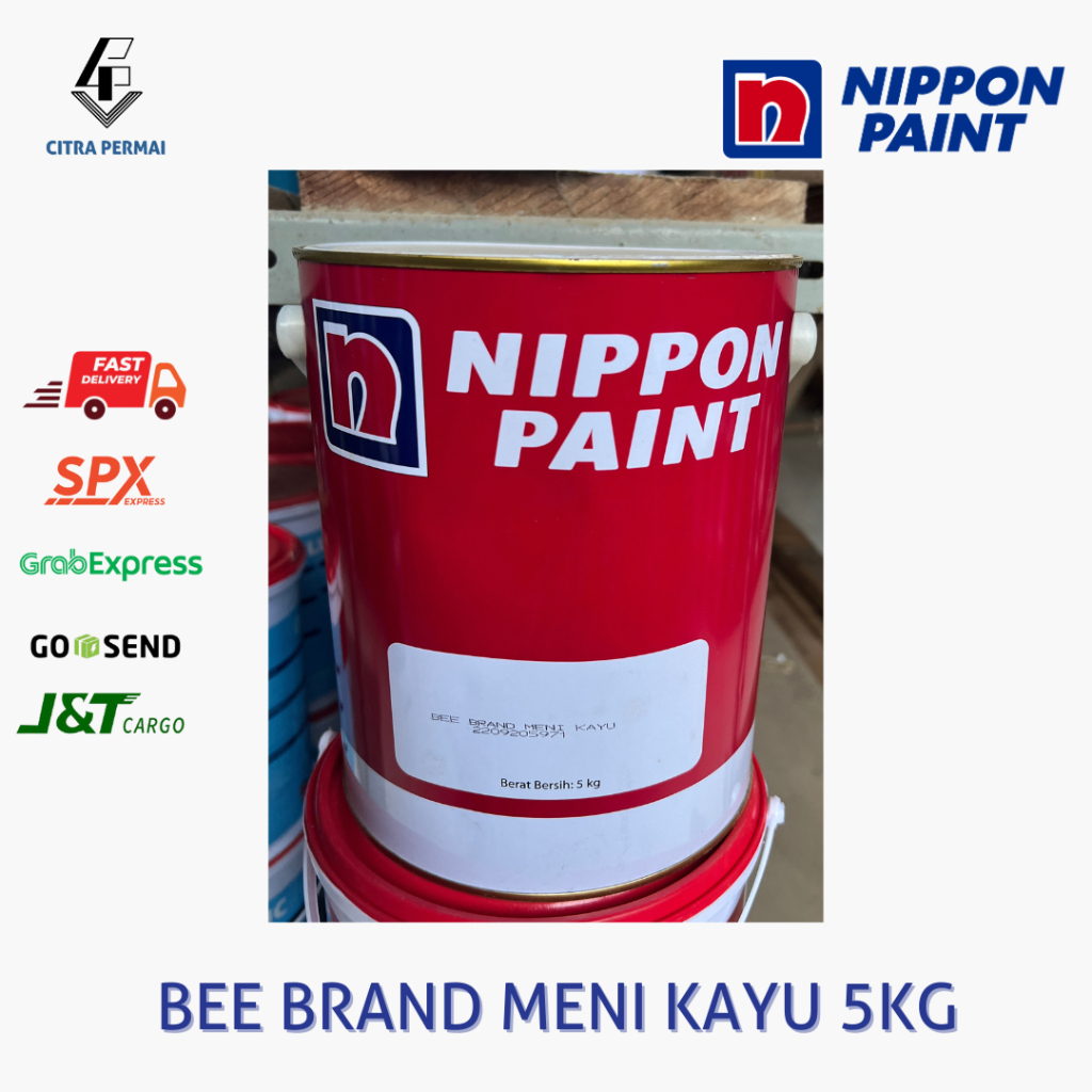 Jual MENI KAYU NIPPON PAINT BEE BRAND 5KG ORANGE / CAT DASAR KAYU NIPPON PAINT | Shopee Indonesia
