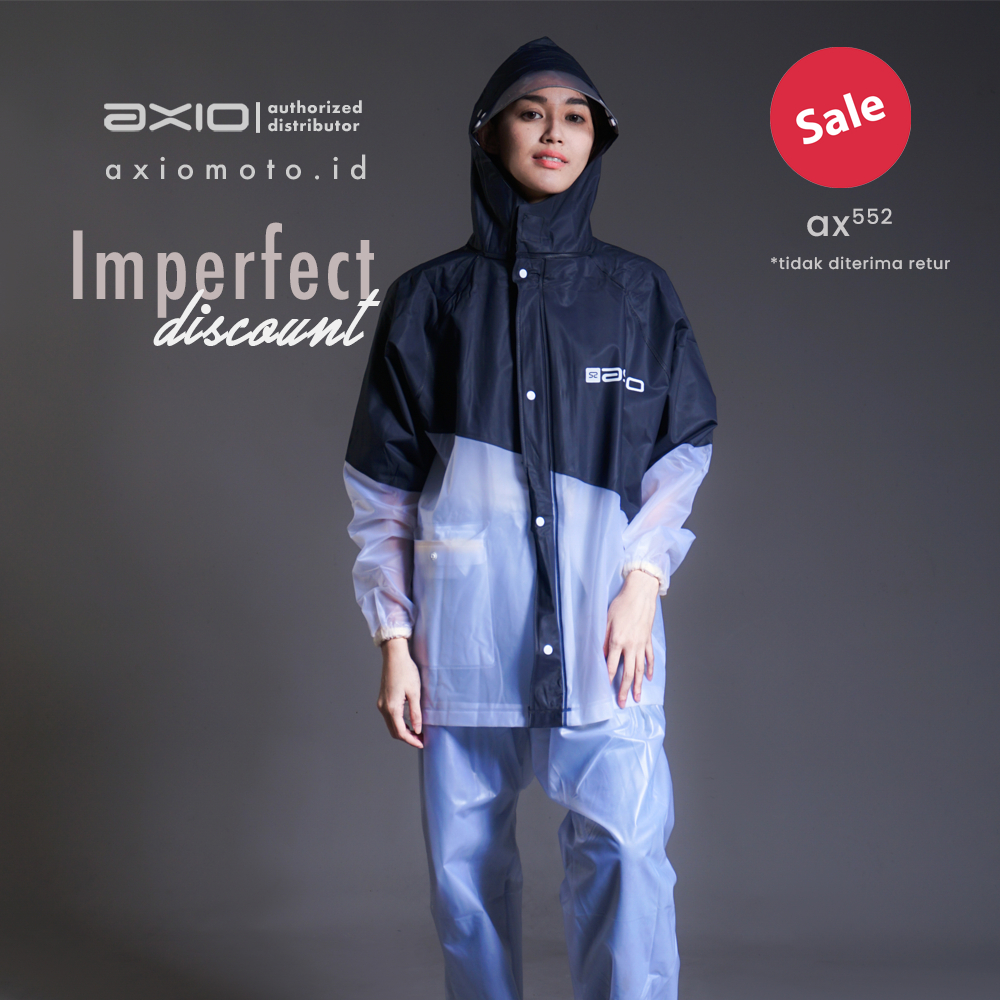Jual Axio Jas Hujan Raincoat AX 522 Discount Sale Bercak Kuning Imperfect Unisex | Shopee Indonesia