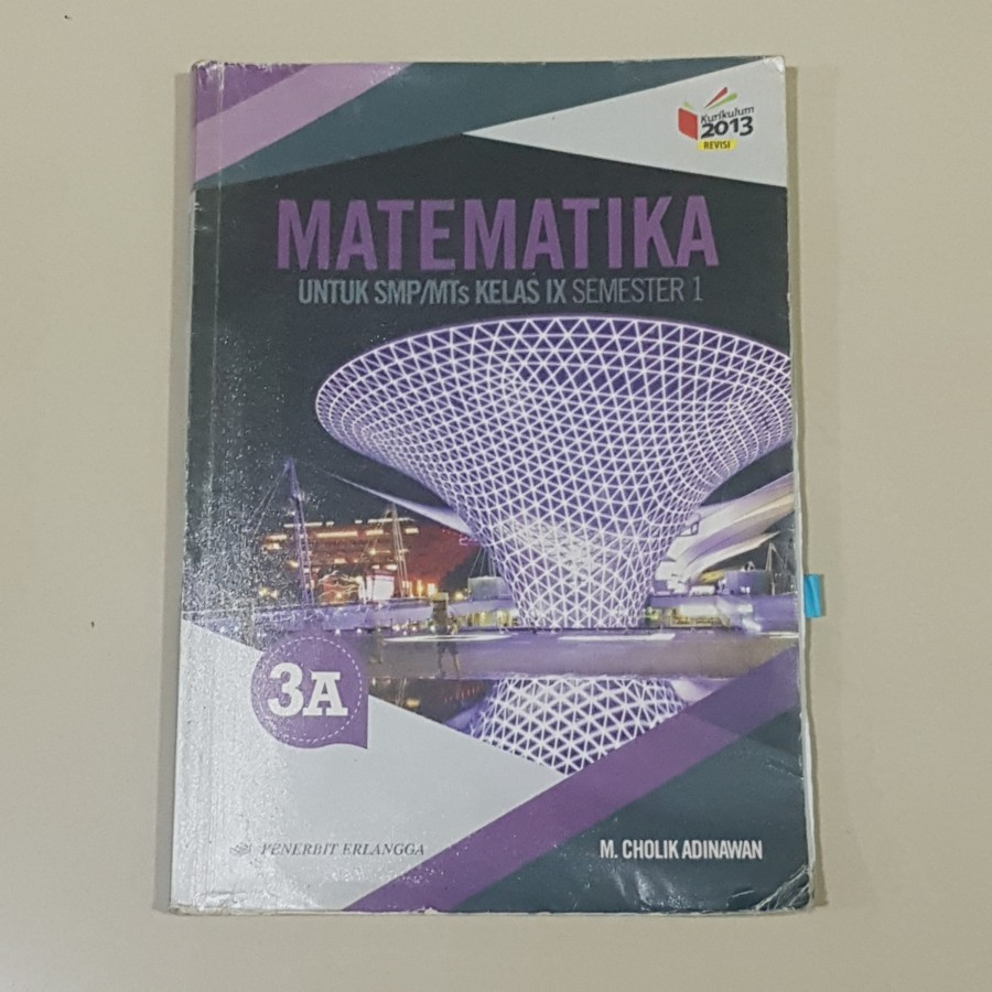Jual Buku Matematika 3A 3 A SMP IX 9 Erlangga 2013 Revisi YUL-097 ...