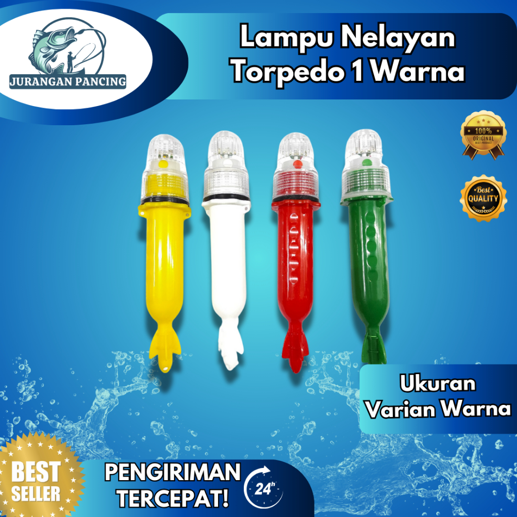 Jual Lampu Nelayan Torpedo 1 Warna/Lampu Kelip Nelayan Murah/Lampu ...