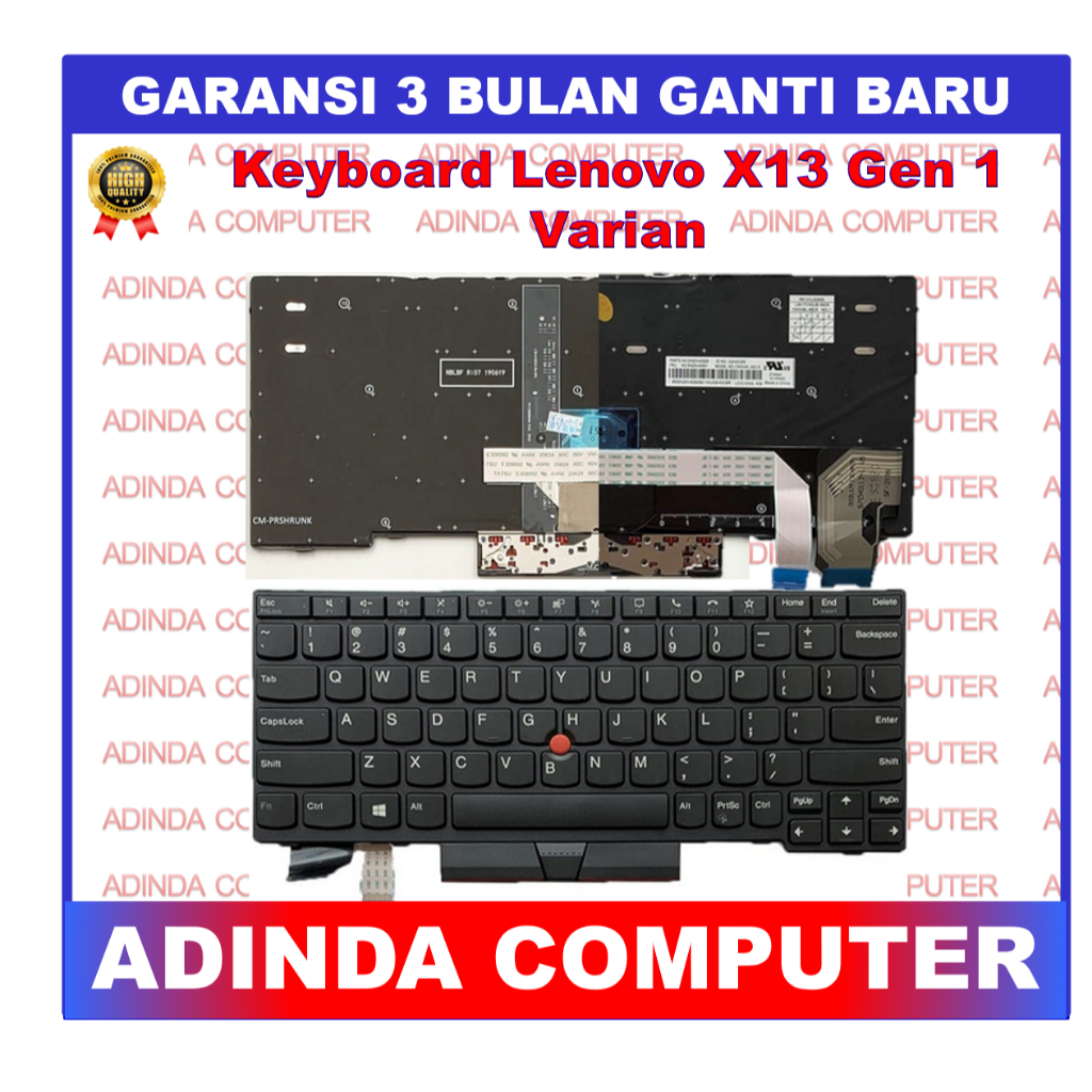 Jual Keyboard Lenovo ThinkPad X280 X13 Gen1 Yoga L13 Gen1 Gen2 20VH ...