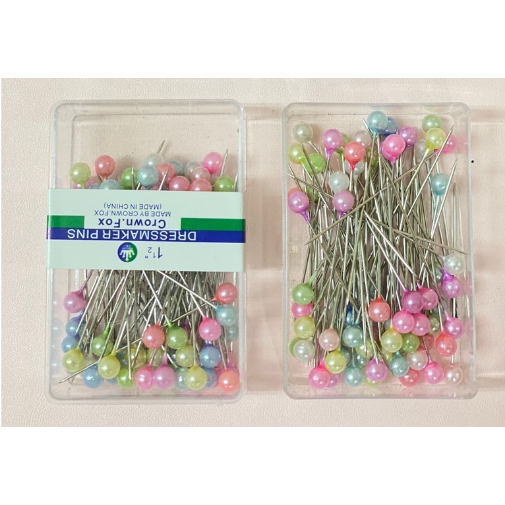 Jual Jarum Pentul Besar Box Mika isi +- 80 pcs WARNA PASTEL/ Jarum ...