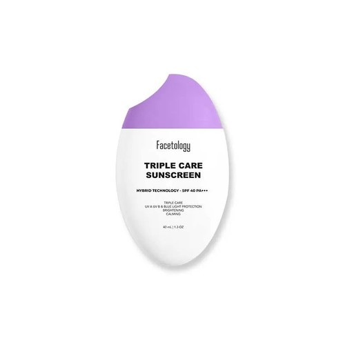 Jual Facetology Triple Care Sunscreen SPF 40 PA+++ 40ML | Shopee Indonesia