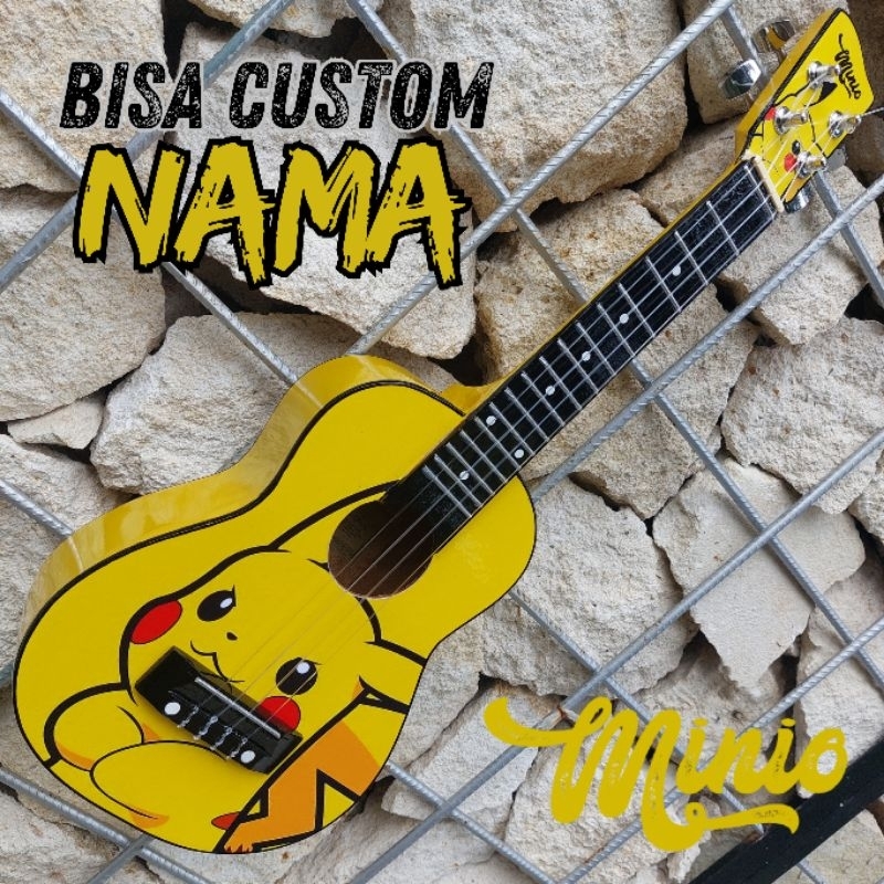 Jual Ukulele Motif PIKACHU Bisa Tulis NAMA | Shopee Indonesia