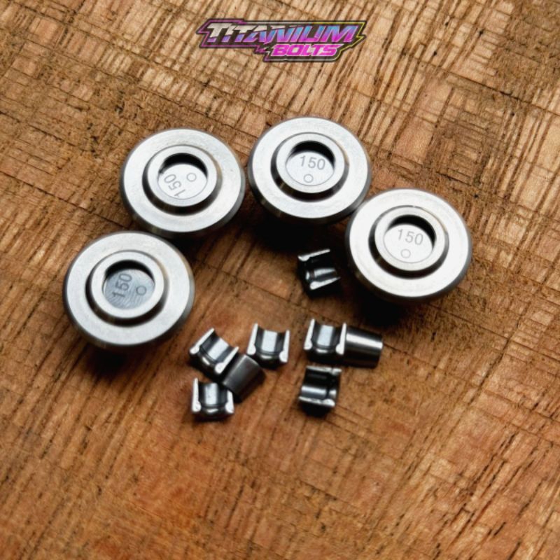 Jual Retainer Titanium HHm Racing Full Set shim Yamaha MX KING Jupiter ...