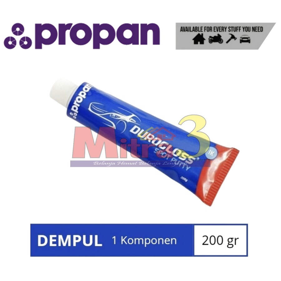 Jual Propan DUROGLOSS SPOT PUTTY 200gr / Dempul Instant Halus Resin NC ...